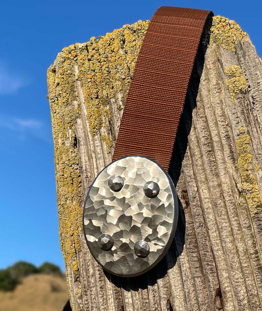 Timbavati Belt (with solid 6oz oval buckle, hand-sculpted finish ...